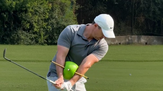 Rory McIlroy's interesting new driving-range training aid | How To Play Golf | GolfDigest.com